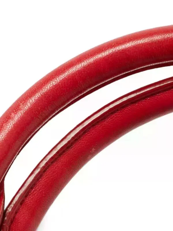 Miu Miu Matelassé Leather Satchel Bag - Red