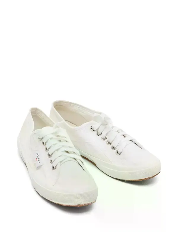 Alaïa Superga Lace-up Canvas Sneakers