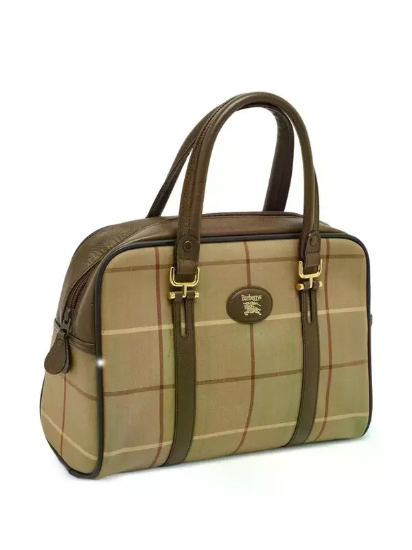 Burberry Check Pattern Tote Bag - Neutrals