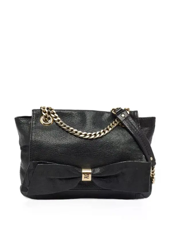 Carolina Herrera Audrey Bow-detail Shoulder Bag - Black