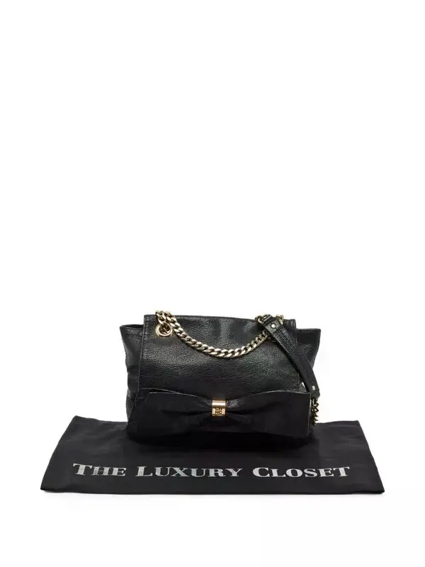 Carolina Herrera Audrey Bow Detail Shoulder Bag - Black