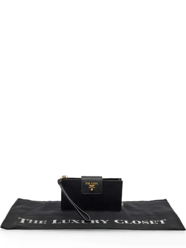 Prada Saffiano Leather Mini Clutch Bag