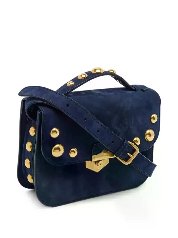Alexander McQueen Studded Leather Handbag - Blue