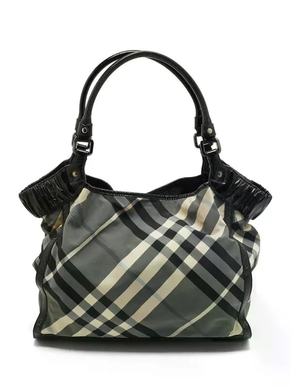 Burberry Beat Check Tote Bag - Grey