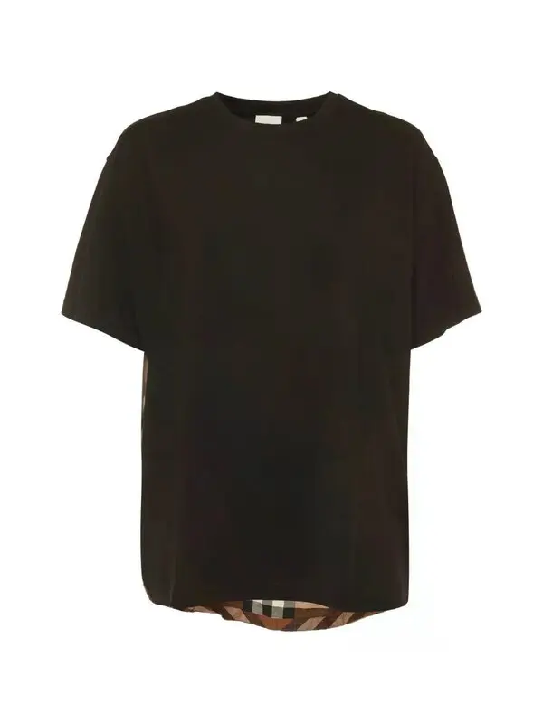 Burberry Carrick Check-panel T-shirt