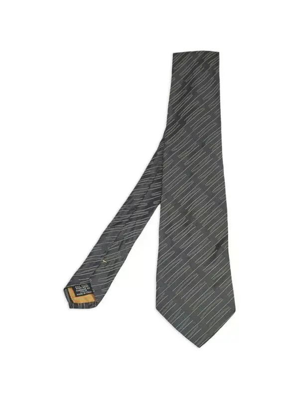Saint Laurent Silk Neck Tie - Grey
