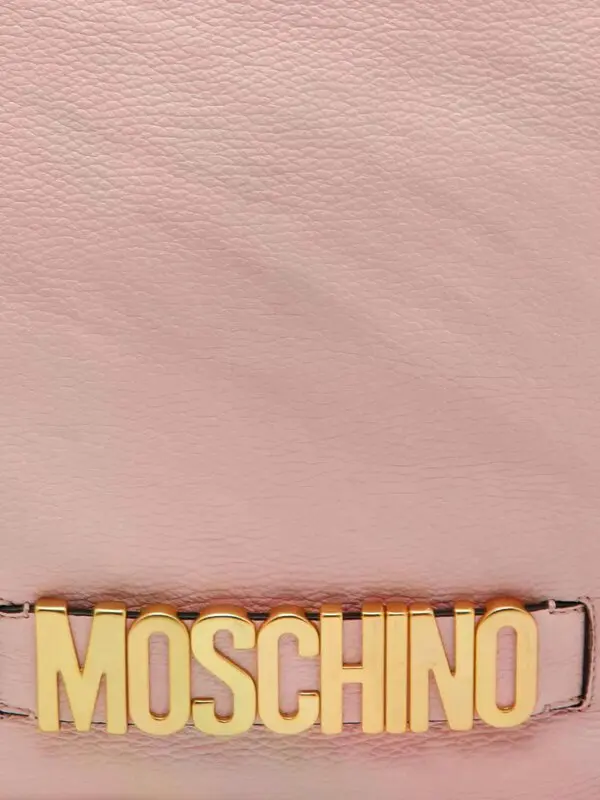 Moschino Medium Logo-plaque Leather Tote Bag