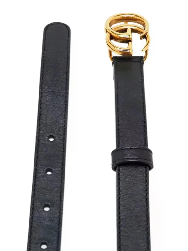 Gucci Gg Marmont Logo Buckle Belt