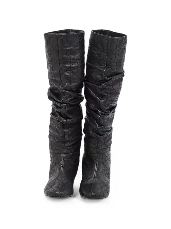 Dior Cannage Slouchy Knee-high Boots