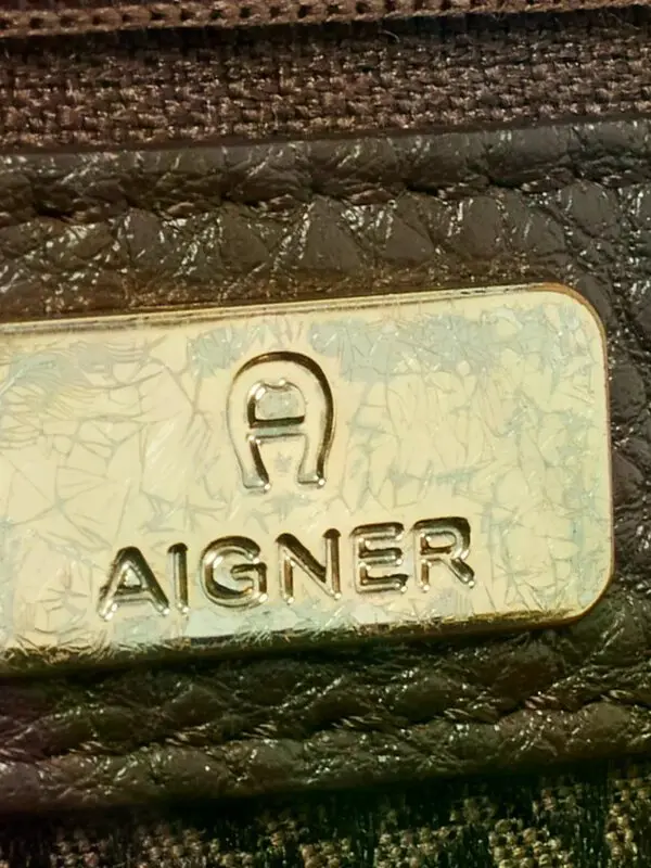 AIGNER Monogram Tote Bag