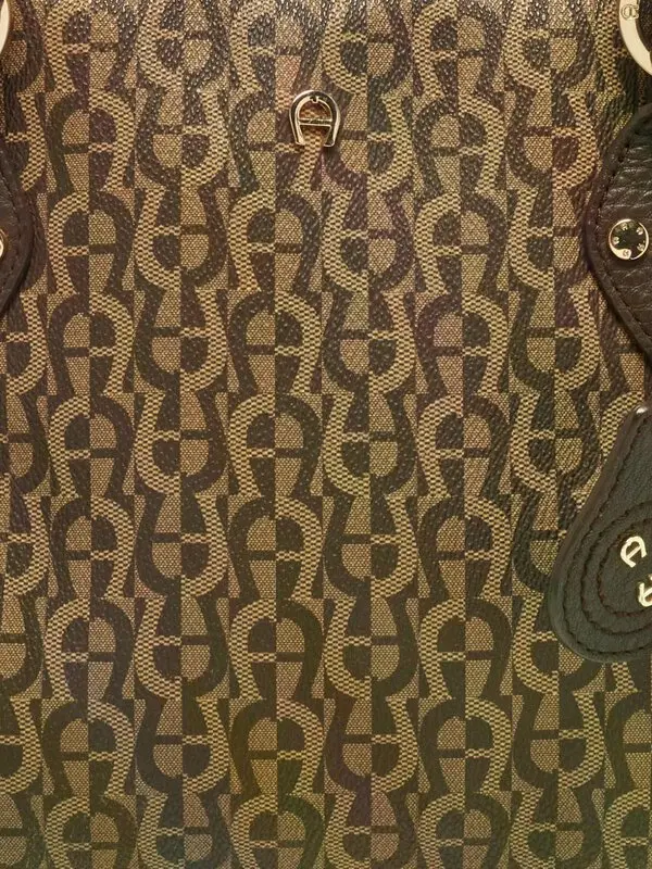 AIGNER Monogram Tote Bag