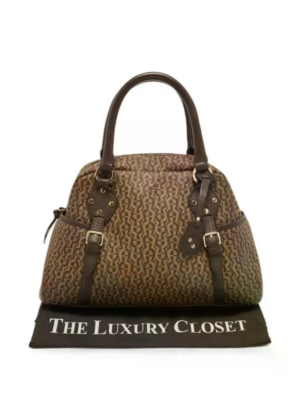 AIGNER Monogram Tote Bag