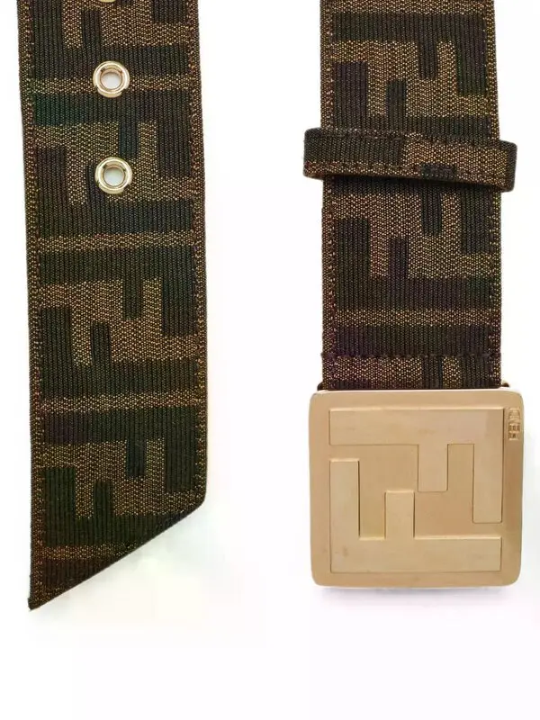 Fendi Zucca Ff Buckle Belt