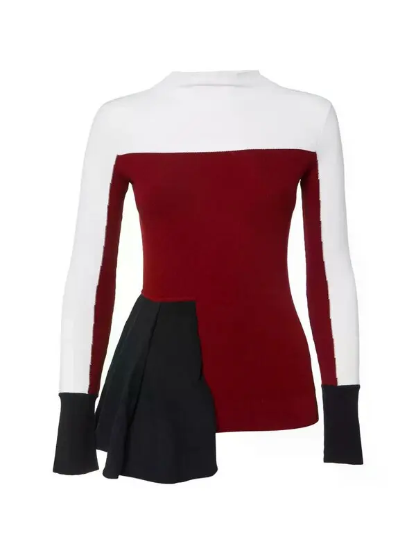 Sportmax Pleat-detail Long Sleeve Top