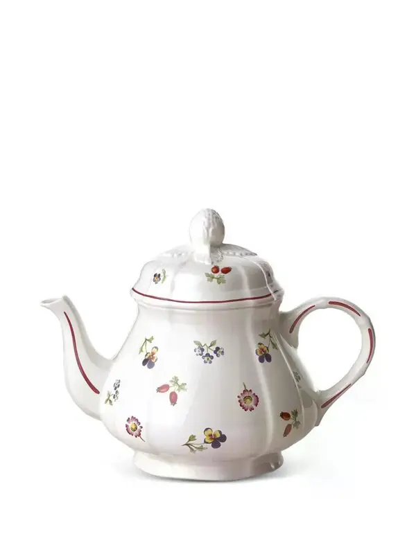 VILLEROY & BOCH Floral-print Fluted Teapot 900 Ml