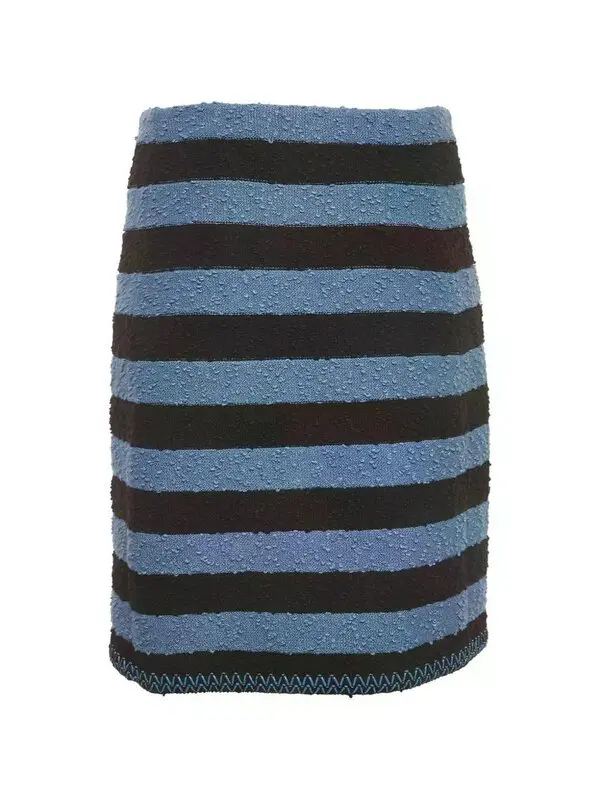 Sonia Rykiel Paris Striped Bouclé Mini Skirt