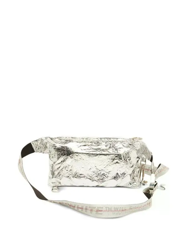 Off-White Crinkle Leather Belt Bag
