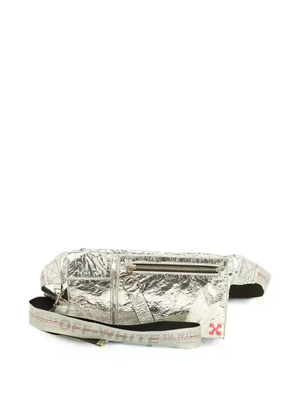 Off-White Crinkle Leather Belt Bag