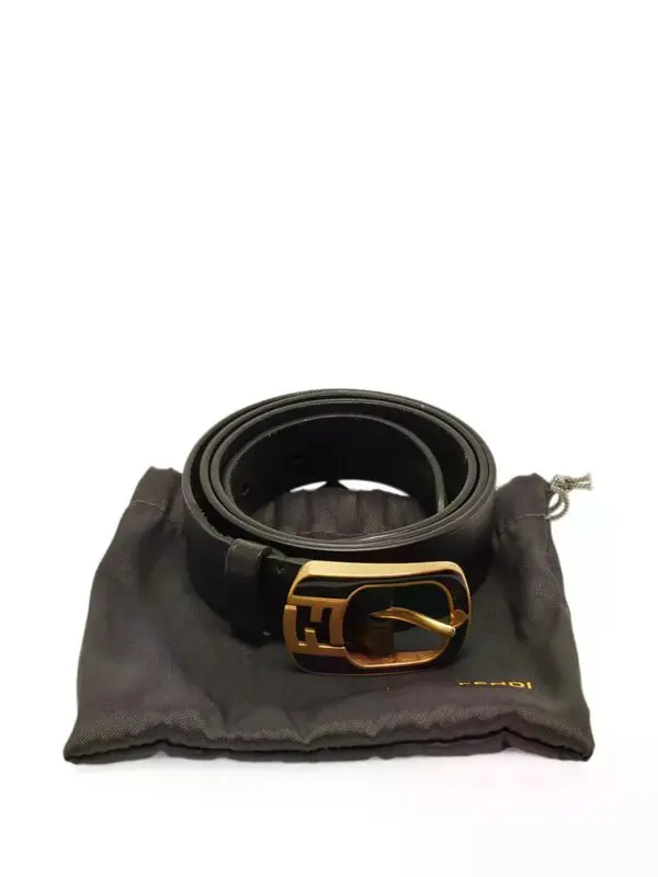 Fendi Ff Logo Buckle Belt