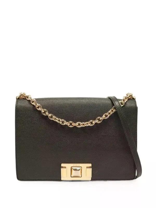 Furla Mimi Turn-lock Shoulder Bag - Black
