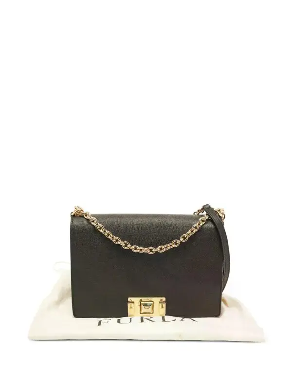 Furla Mimi Turn-lock Shoulder Bag - Black