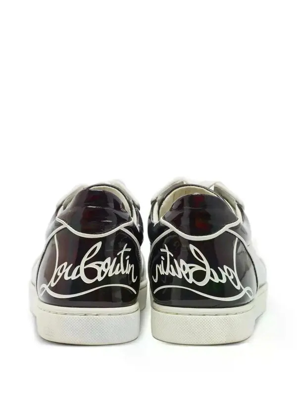 CHRISTIAN LOUBOUTIN Fun Vieira Patent Leather Sneakers - Black