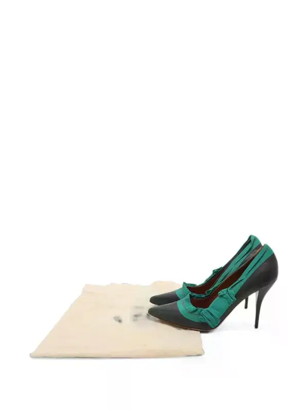 LANVIN Ruffled Grosgrain-trim Pumps