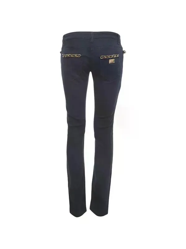 Elisabetta Franchi Chain-detail Slim-fit Jeans