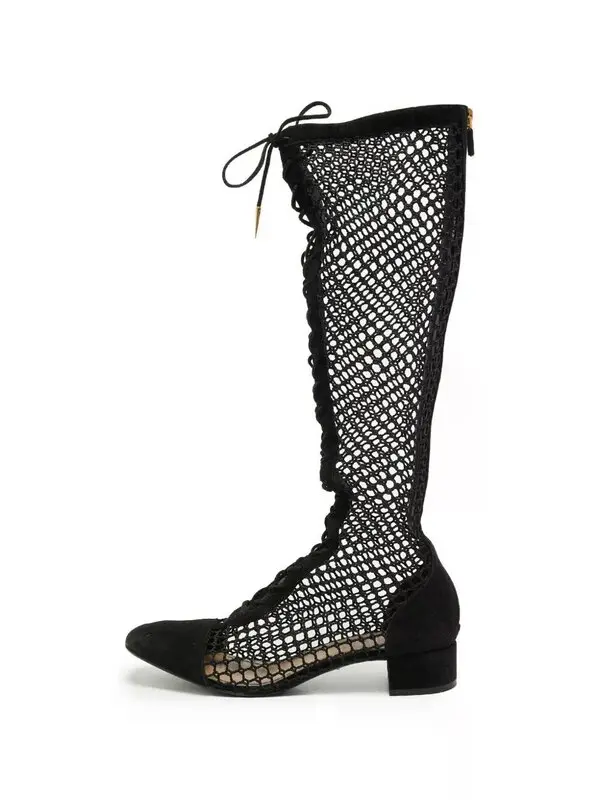 Dior D-naughtily Lace-up Boots - Black