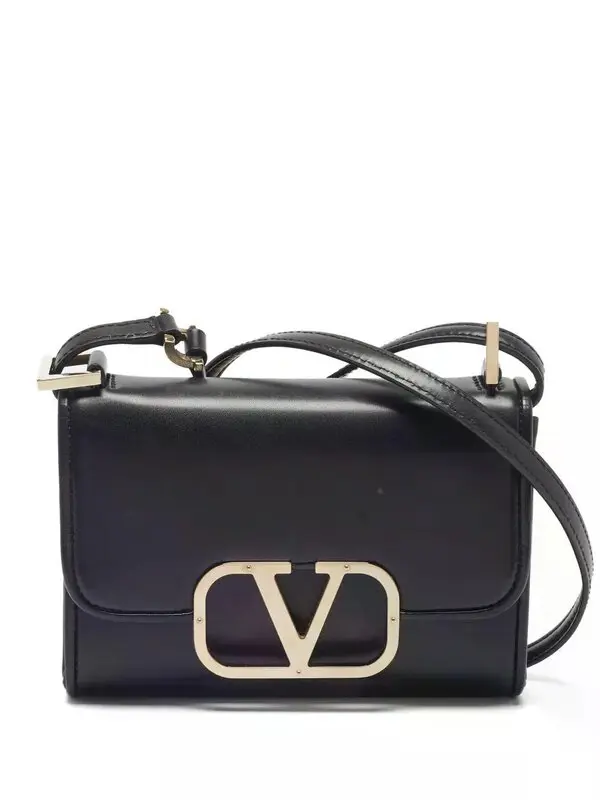 Valentino Garavani Vlogo Flap Crossbody Bag - Black