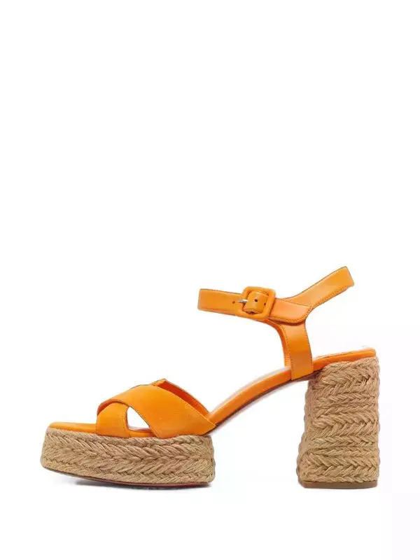 CHRISTIAN LOUBOUTIN Calakala 85 Ankle Strap Espadrille Sandals