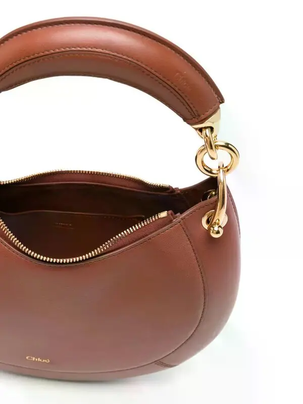 Chloé Small Banana Shoulder Bag In Soft Leather - Brown
