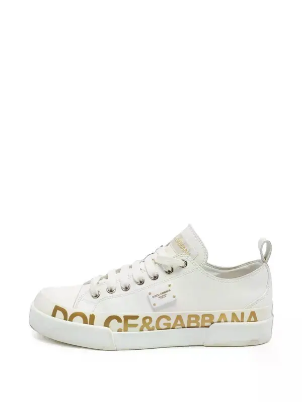 Dolce & Gabbana Portofino Sneakers With Logo Detailing