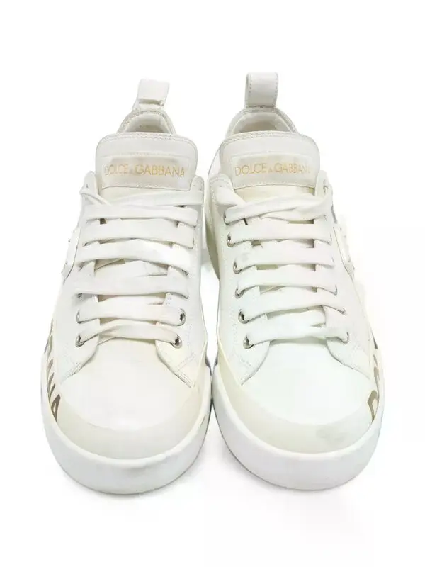 Dolce & Gabbana Portofino Sneakers With Logo Detailing