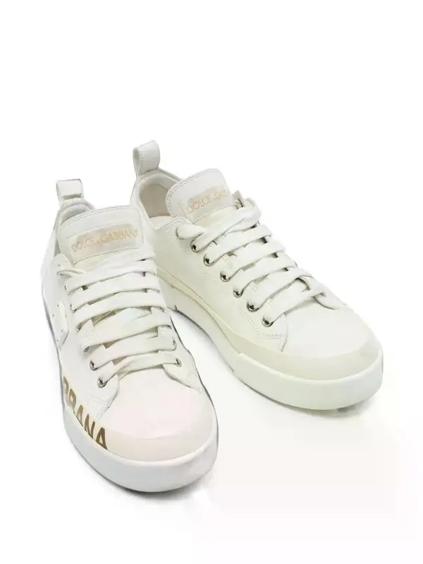 Dolce & Gabbana Portofino Sneakers With Logo Detailing