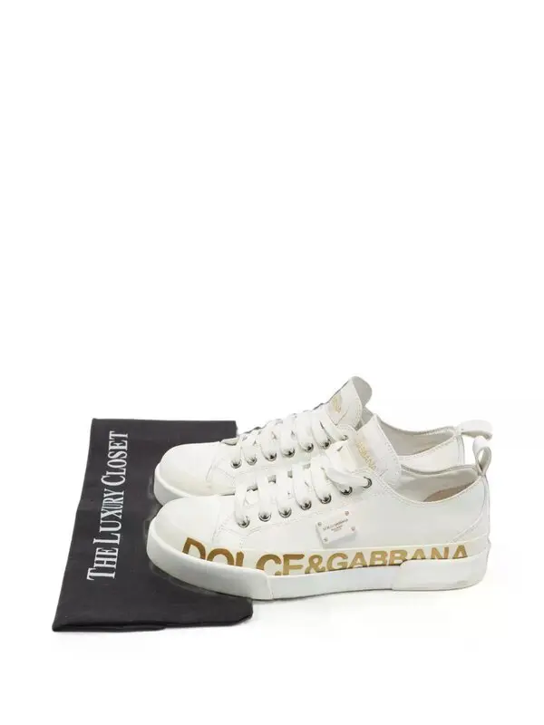 Dolce & Gabbana Portofino Sneakers With Logo Detailing
