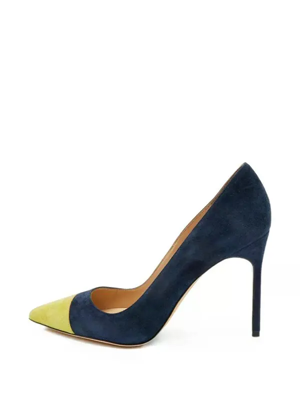 Manolo Blahnik Capcour Suede Pumps - Blue