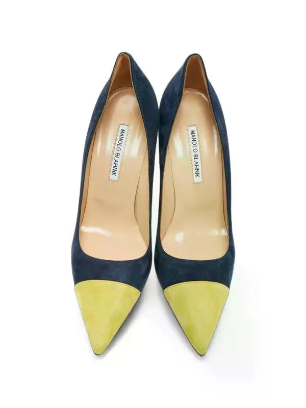 Manolo Blahnik Capcour Suede Pumps - Blue