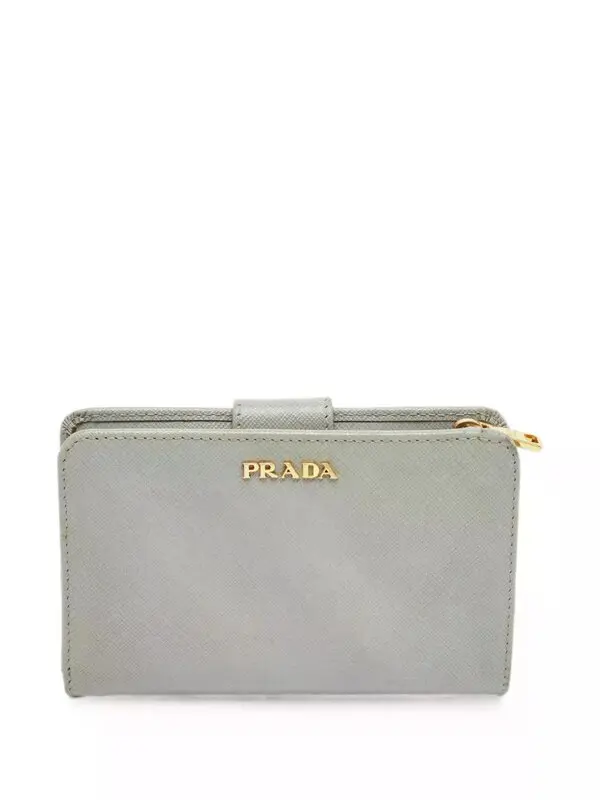 Prada Flap French Saffiano Leather Wallet