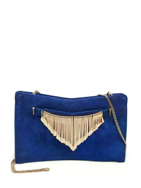 JIMMY CHOO Venus Embellished Clutch Bag - Blue