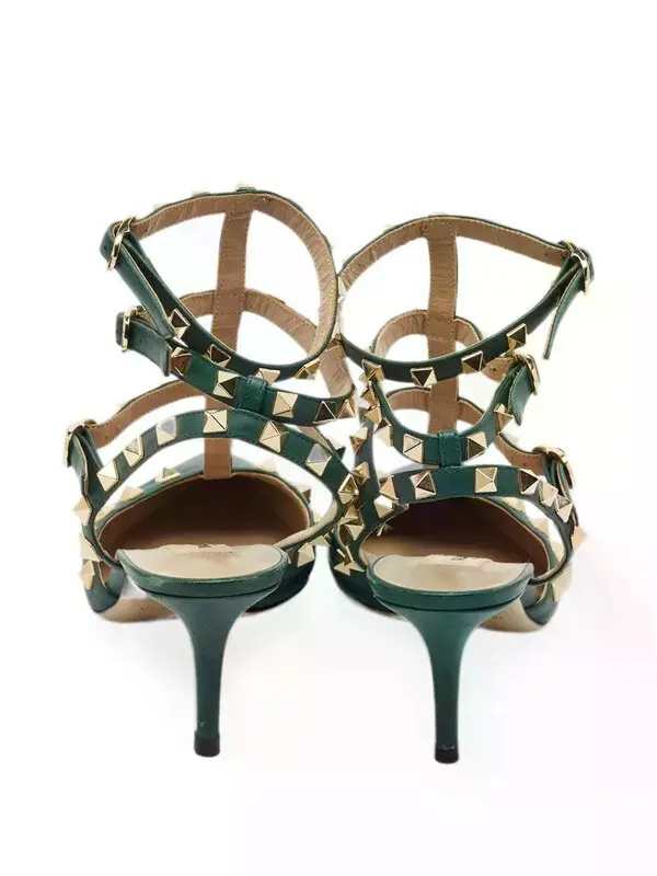 Valentino Garavani Rockstud Caged Pumps - Green