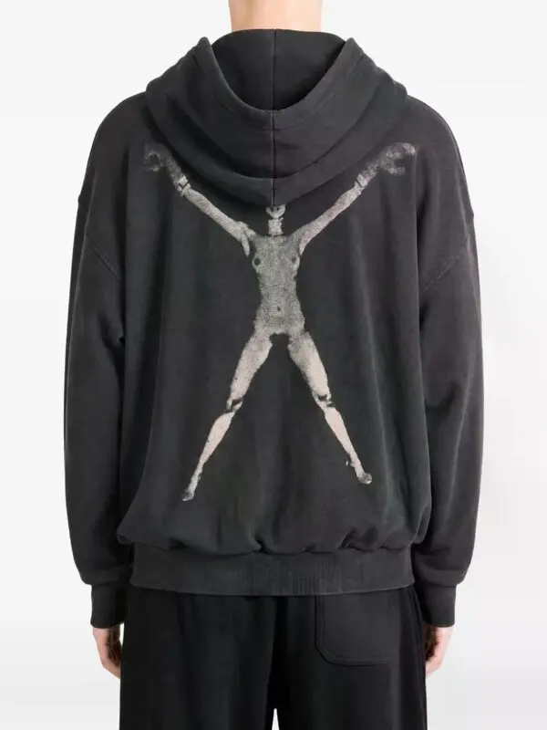 Vetements Graphic-print Zip-up Hoodie