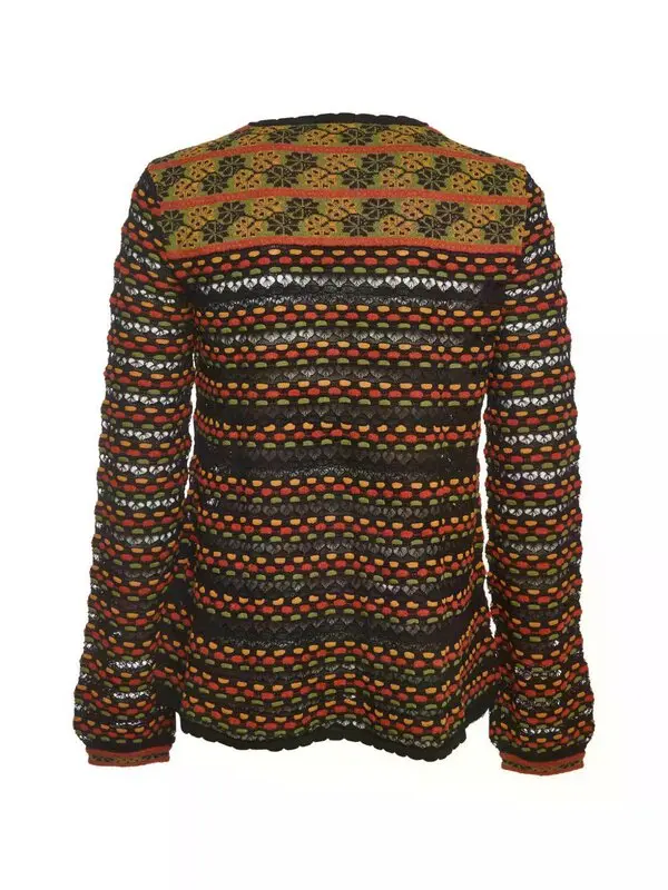 Missoni Floral Striped Intarsia Knit Top