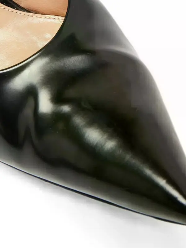 GIANVITO ROSSI Leather Pointed Toe Stiletto Pumps