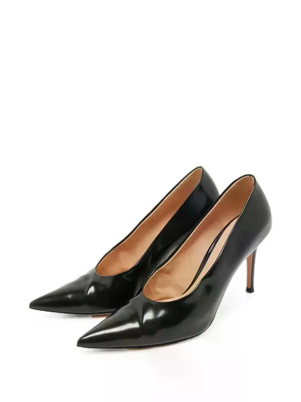 GIANVITO ROSSI Leather Pointed Toe Stiletto Pumps
