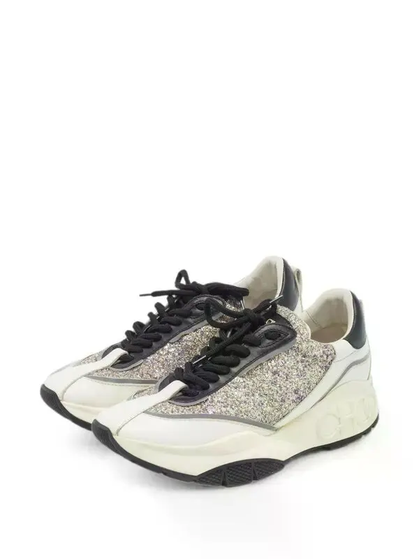 JIMMY CHOO Raine Glitter-panelled Sneakers
