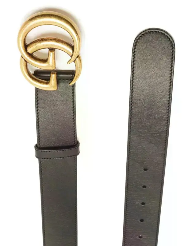 Gucci Double G Buckle Belt - Black