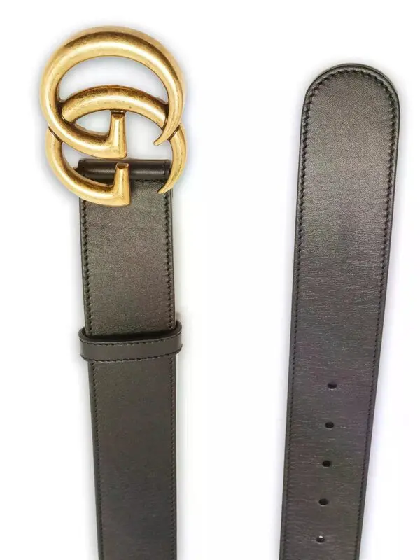 Gucci Double G Buckle Belt - Black