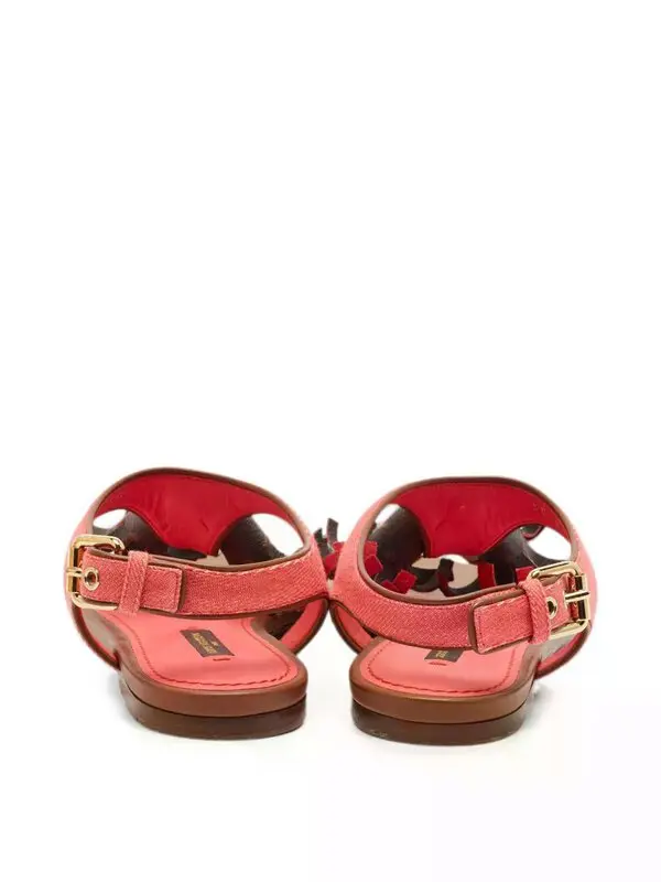 LOUIS VUITTON Destination Monogram Tassel Sandals