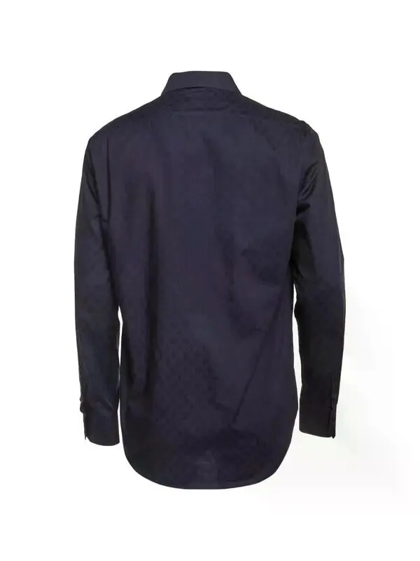 LOUIS VUITTON Monogram-pattern Long-sleeve Shirt